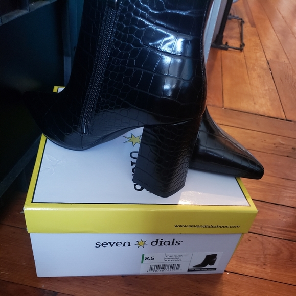 Seven Dials | Shoes | Seven Dials Beautiful Faux Crocodile Boots | Poshmark